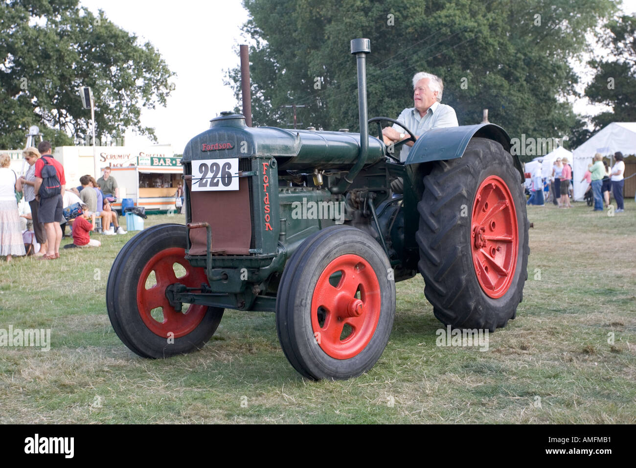 Old vintage Fordson tractor at Moreton in Marsh agricultural show Stock ...