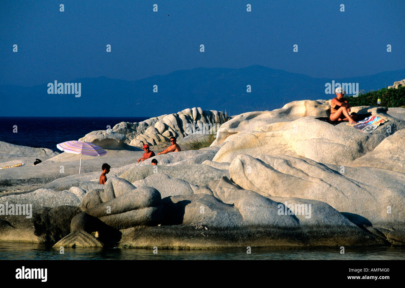 Griechenland, Chalkidiki, Sithonia, Strand nördlich vom Platanitsi-Strand bei Sarti Stock Photo ...