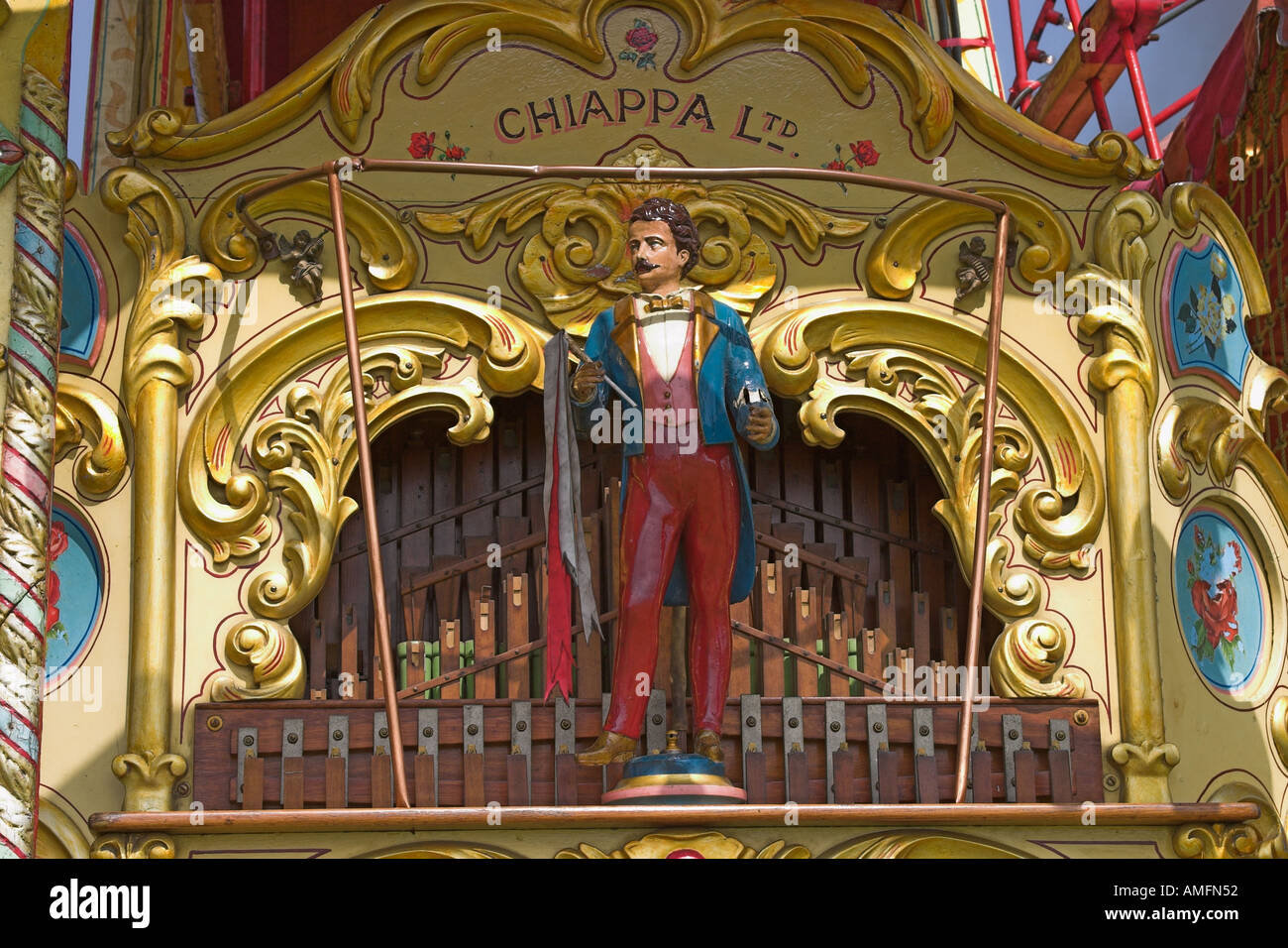 Detail of steam organ Stock Photo - Alamy