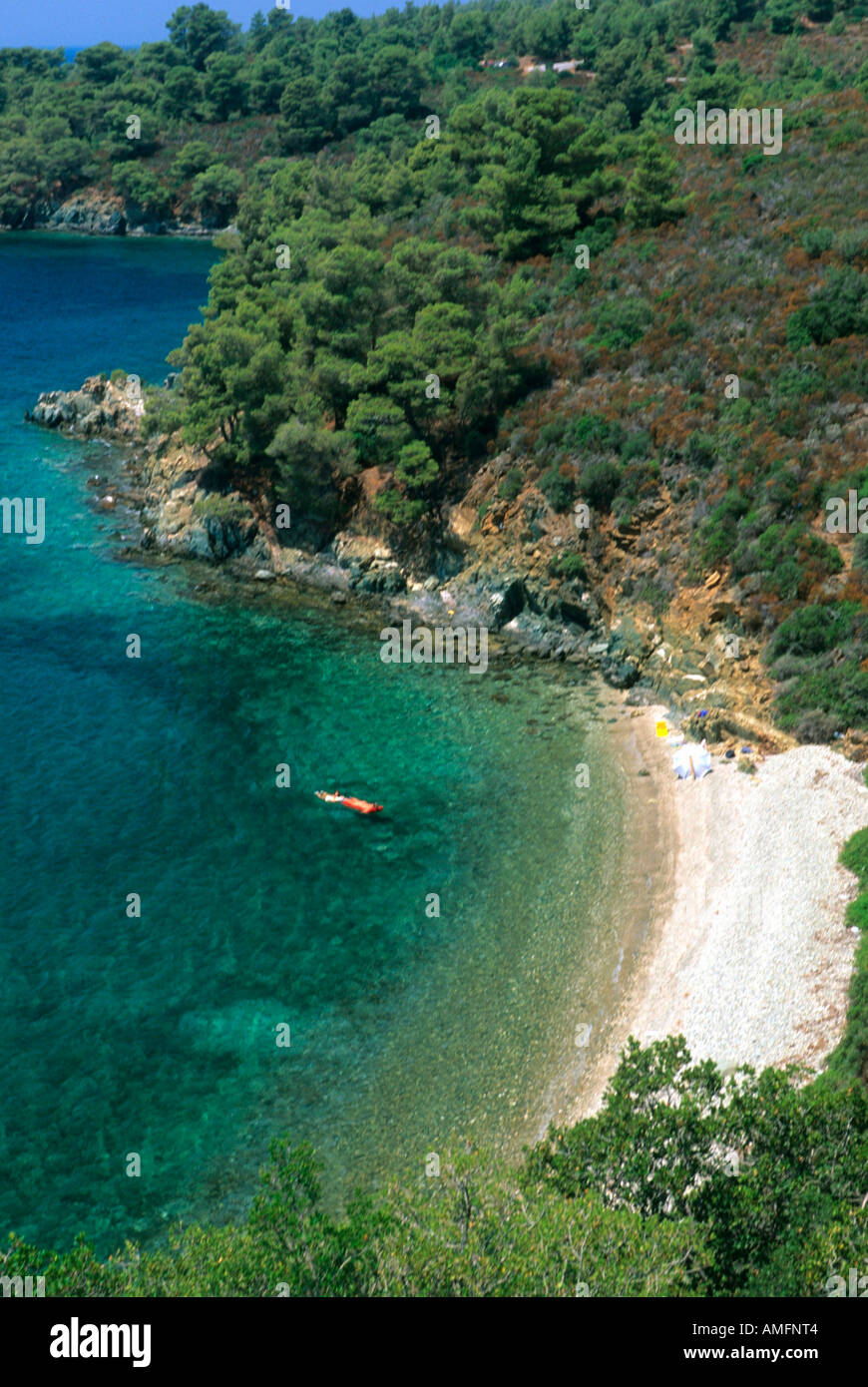 Griechenland, Chalkidiki, Sithonia, Strand südlich von Porto Carras Stock Photo - Alamy