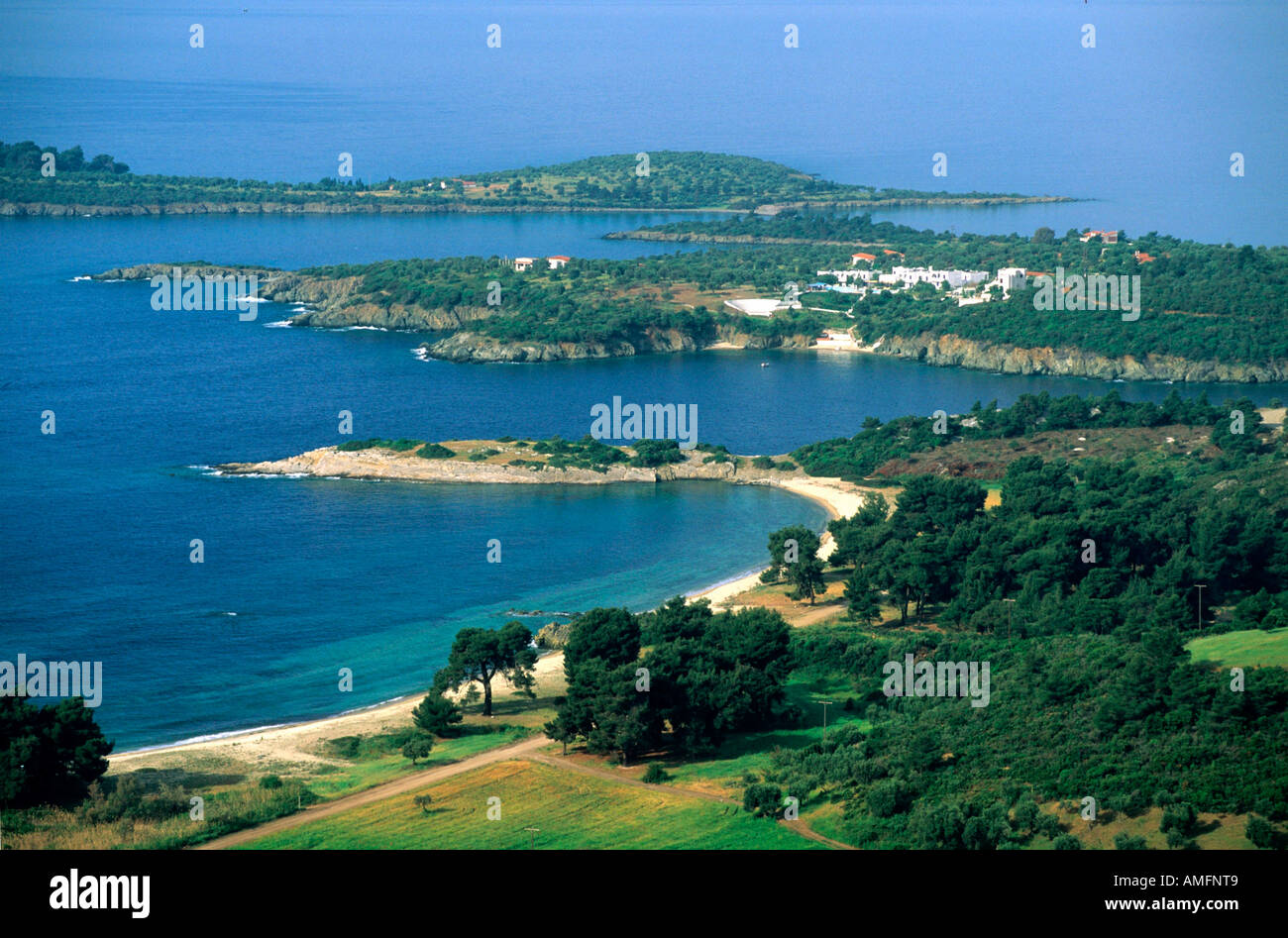Griechenland, Chalkidiki, Sithonia, vom griechischen Reeder John Carras um 1970 gegründete ...