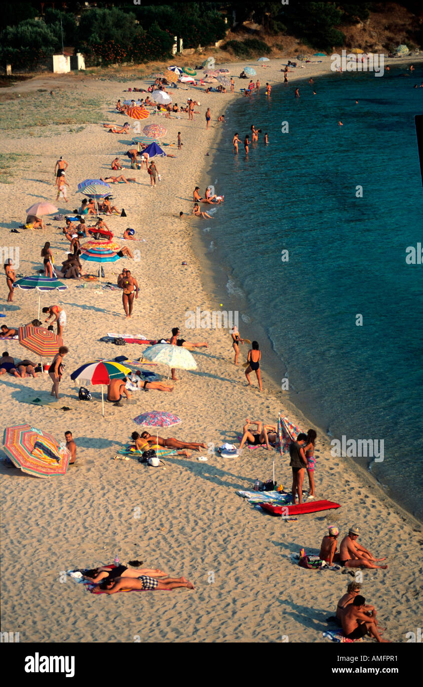 Griechenland, Chalkidiki, Sithonia, Strand nördlich von Neos Marmaras Stock Photo - Alamy