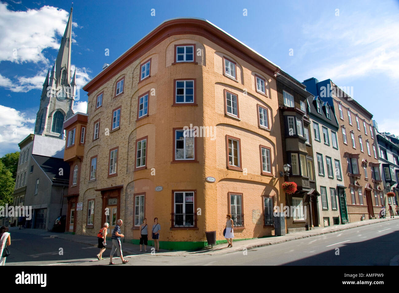 French architecture in Old Quebec City, Quebec, Canada Stock Photo - Alamy