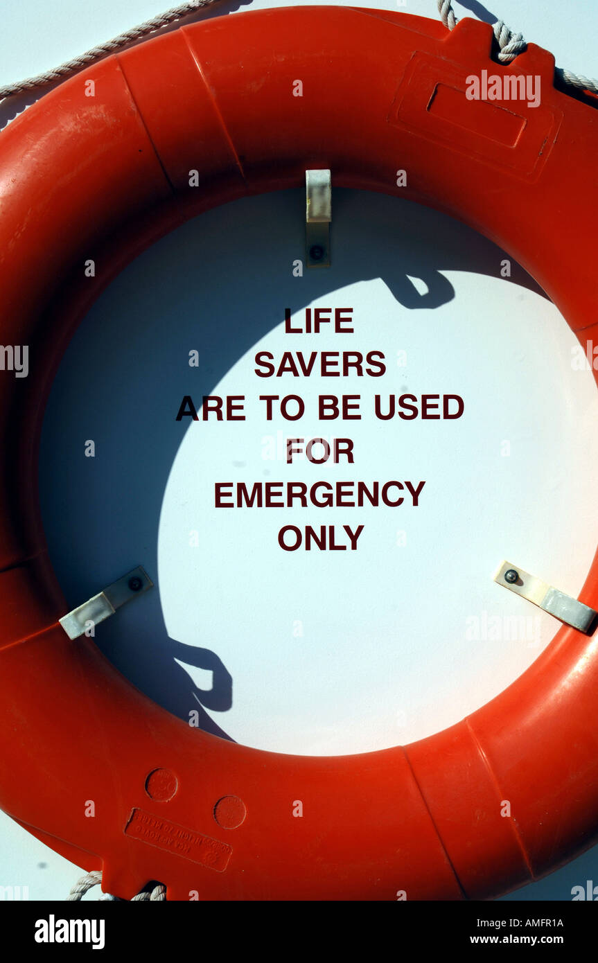 lifebuoy ring safety Stock Photo - Alamy