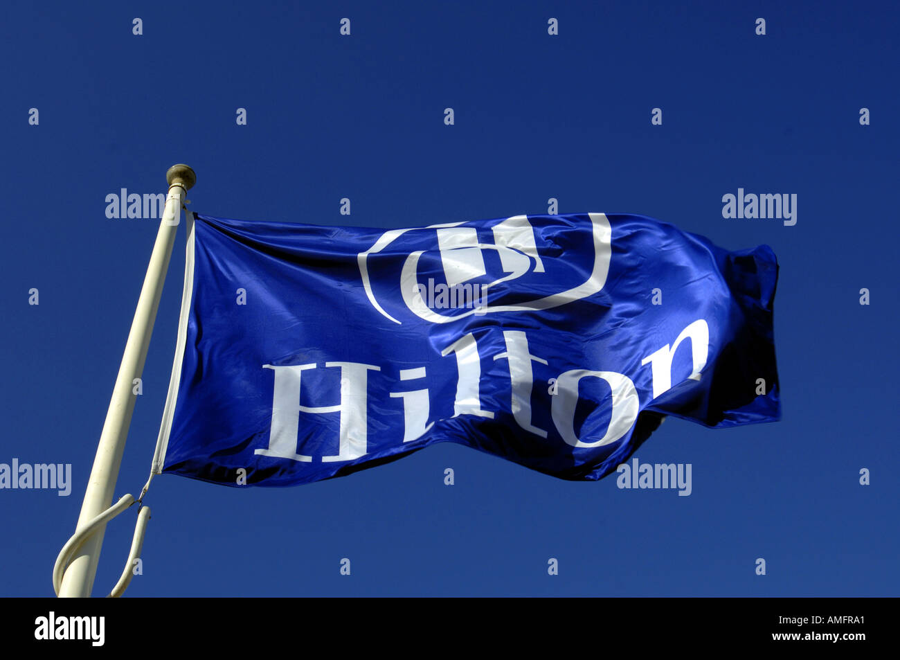 hilton flag blue Stock Photo - Alamy