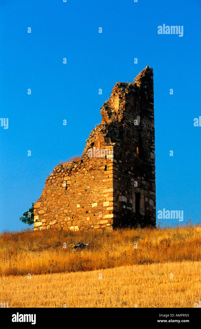 Griechenland, Chalkidiki, Nea Olynthos, Wehrturm Stock Photo - Alamy