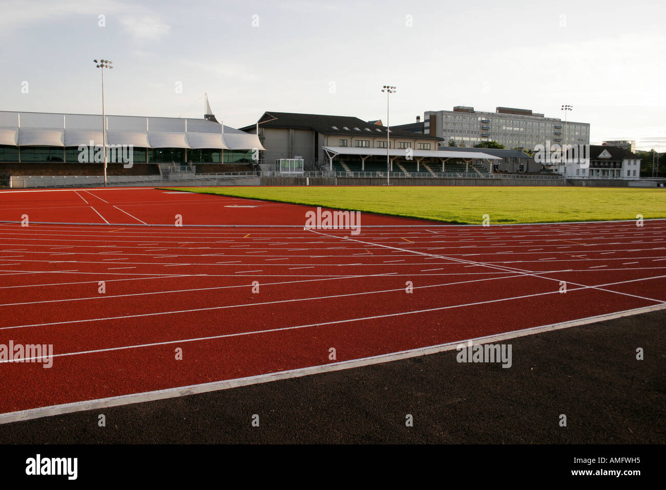WALES NATIONAL POOL, WITH ATHLETIC TRACK IN FOREGROUND, SINGLETON ...