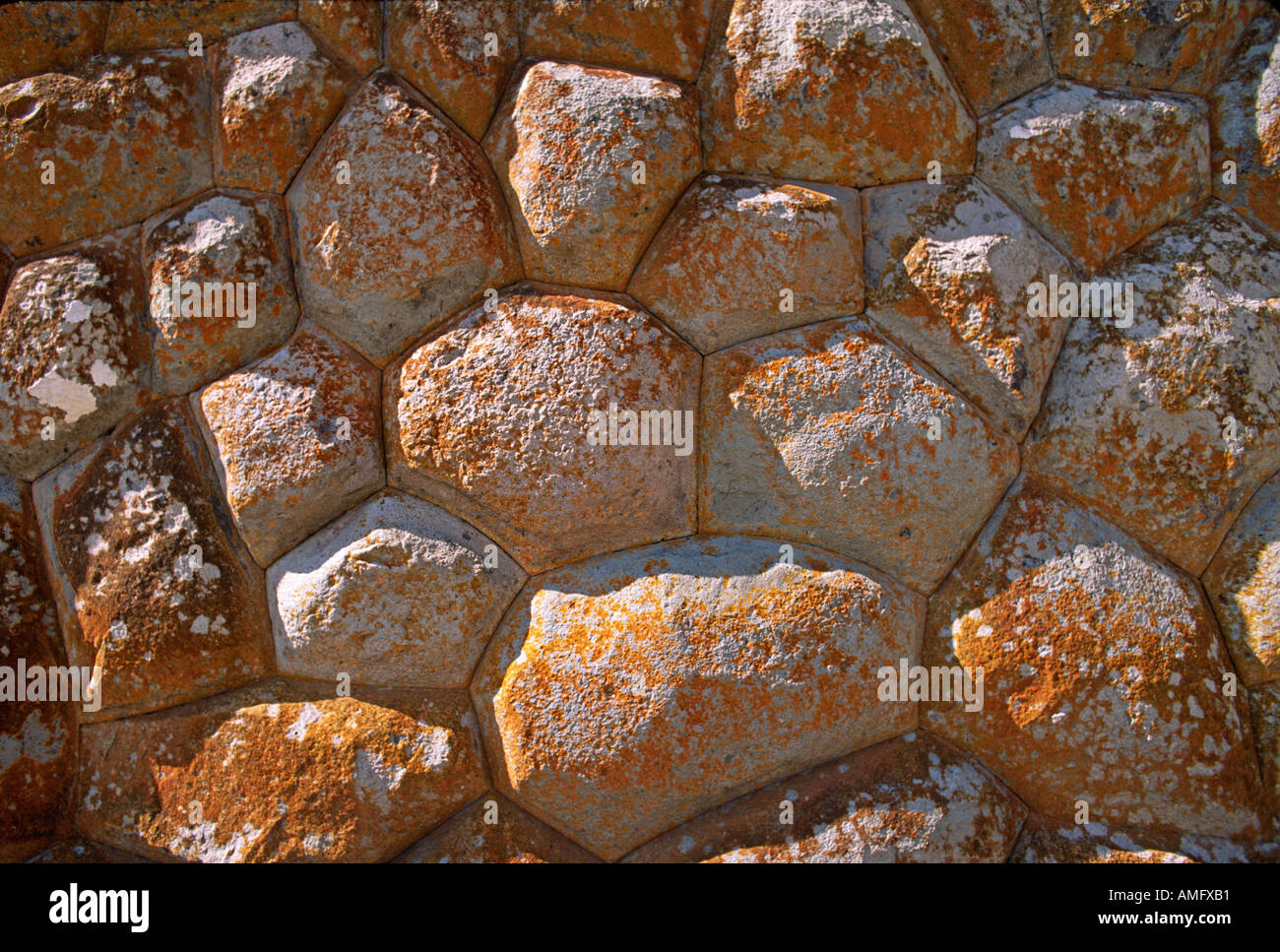 FLOWER DESIGNS can be seen in the stone work at the INCA RUINS OF ...