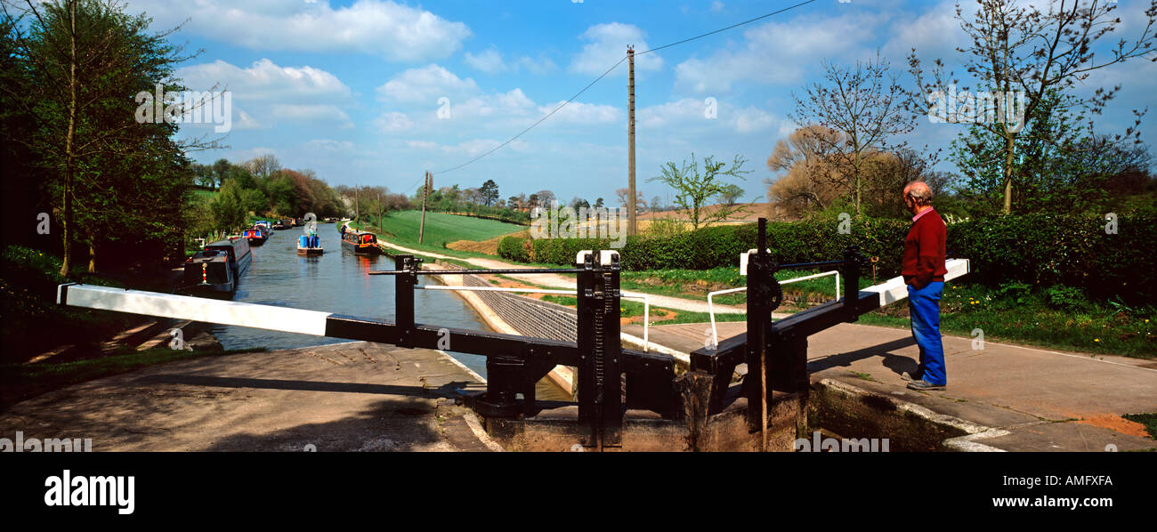 Cheshire Audlem locks on the Shropshire Union Canal Stock Photo - Alamy