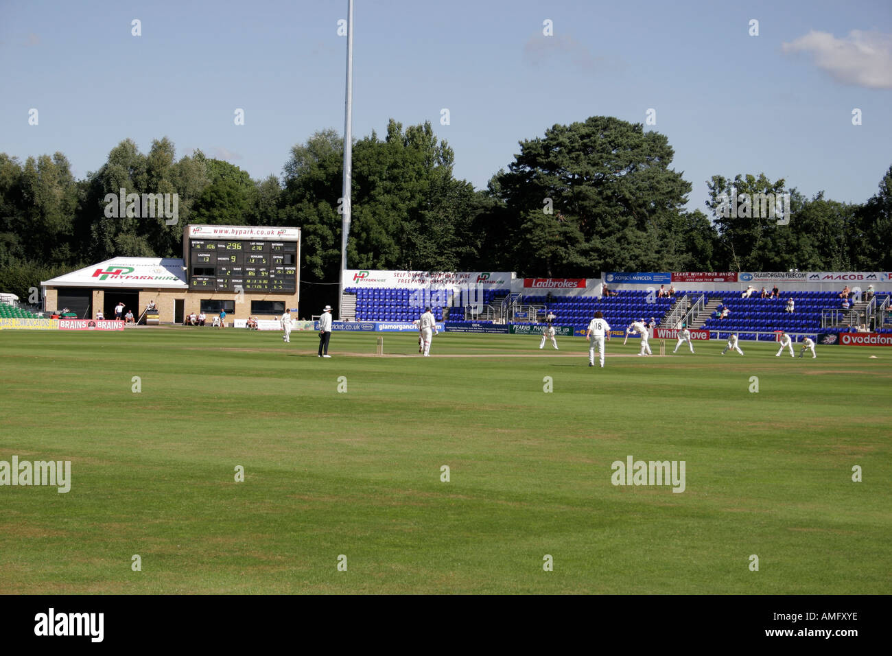 County Championship Cricket at Sophia Gardens, Cardiff, Wales, U.K ...