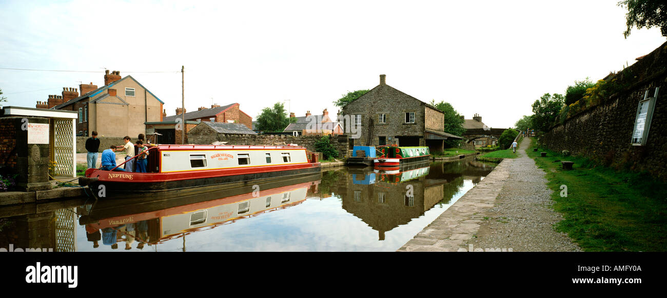 Cheshire Stockport Marple old warehouses on Macclesfield Canal ...