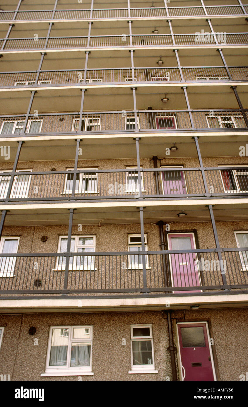 Council flat balconies hi-res stock photography and images - Alamy