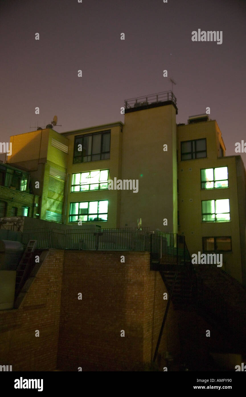 Office lights at nights Stock Photo - Alamy