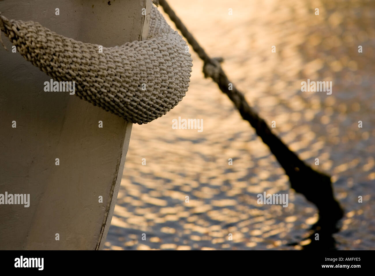 wooden boat details aft Stock Photo - Alamy