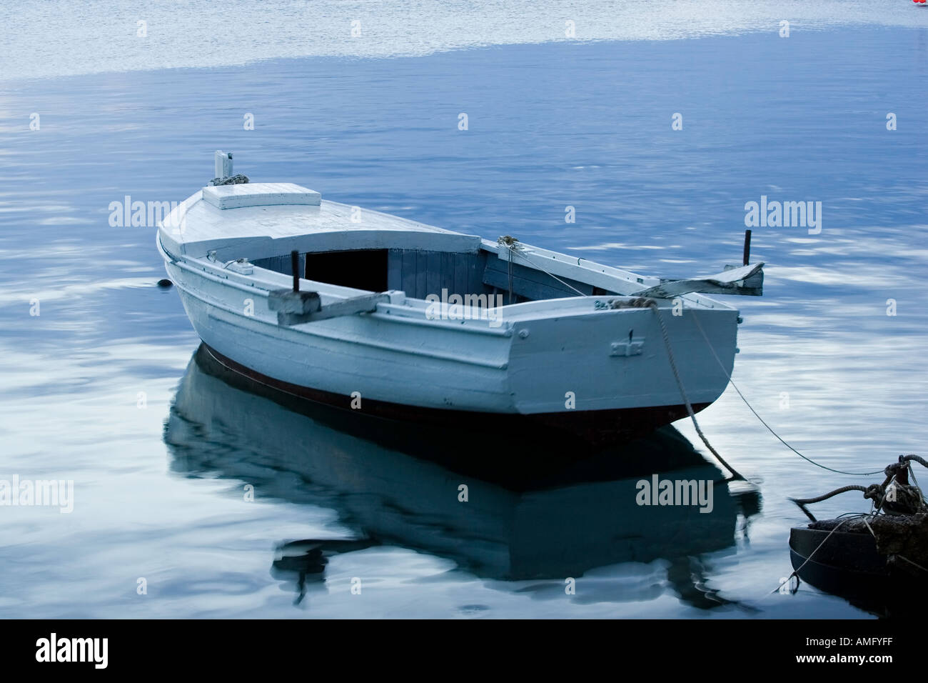 Croatian traditional wooden boat Local name Pasara Stock Photo - Alamy