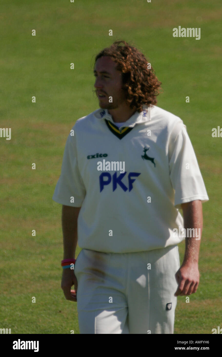 England Cricketer Ryan Sidebottom Fielding at Sophia Gardens, Cardiff ...