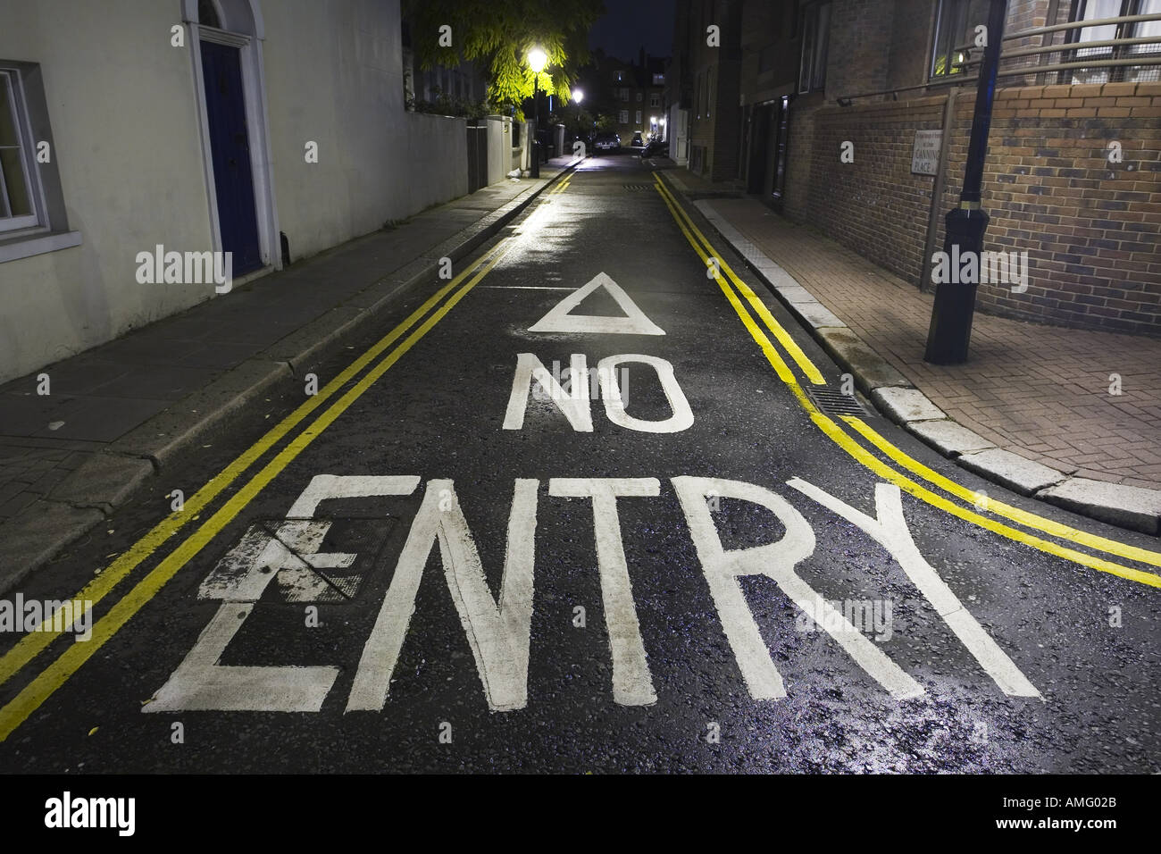 Entry details road in hi-res stock photography and images - Alamy