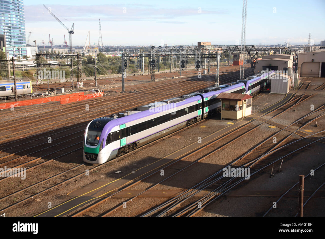 Suburban Railway Network near Southern Cross Station Melbourne ...