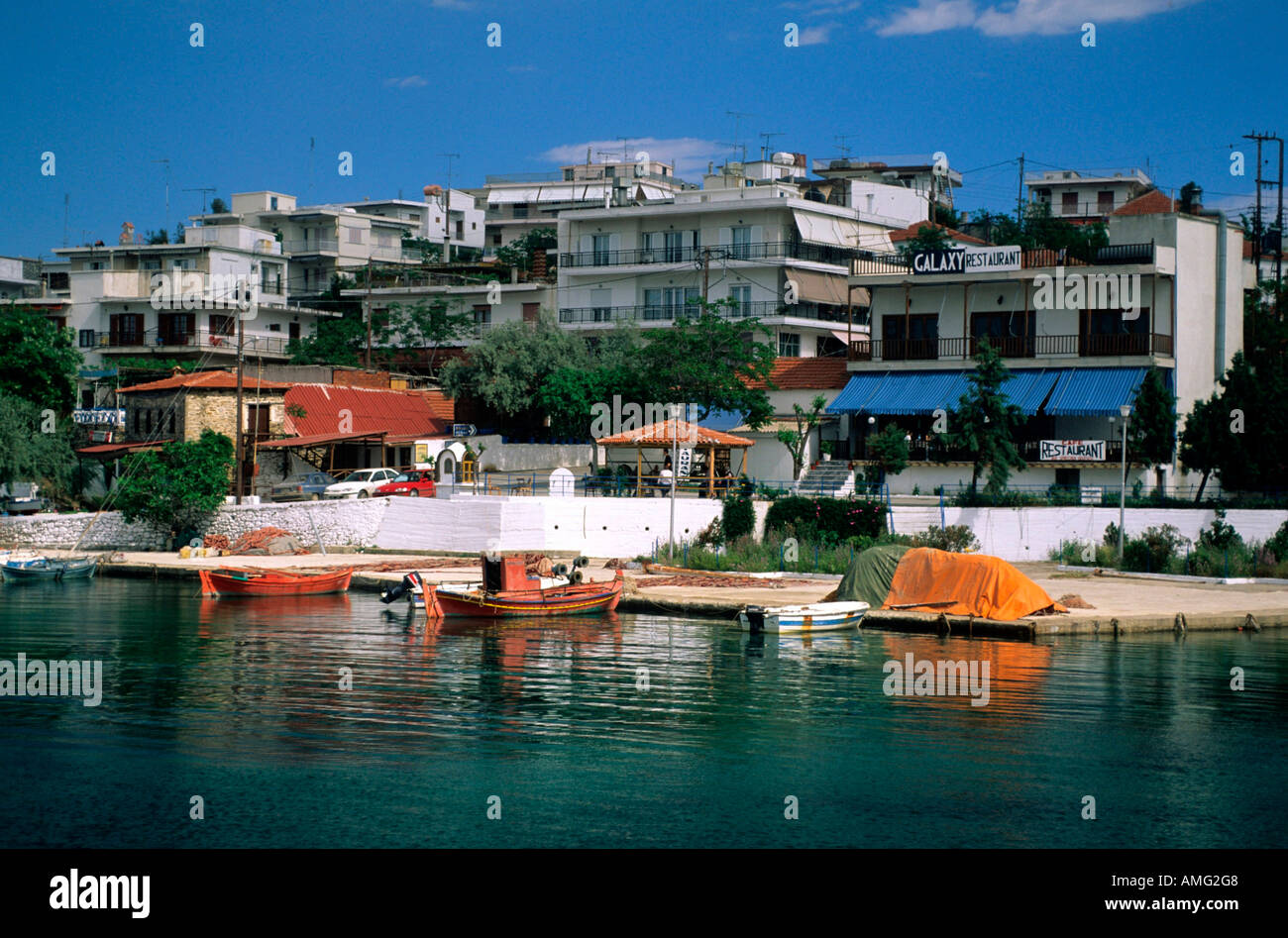 Griechenland, Chalkidiki, Athos, Insel Amoliani Stock Photo - Alamy