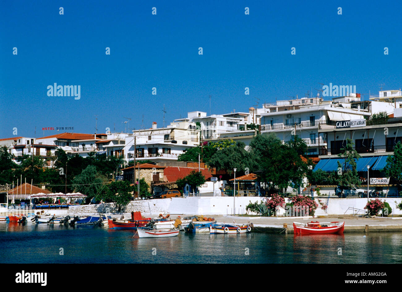 Griechenland, Chalkidiki, Athos, Insel Amoliani Stock Photo - Alamy