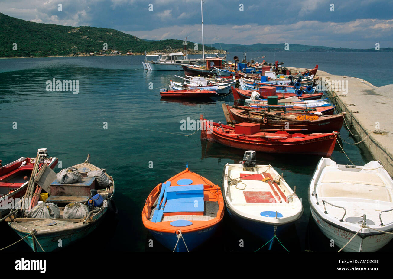 Griechenland, Chalkidiki, Athos, Insel Amoliani Stock Photo - Alamy