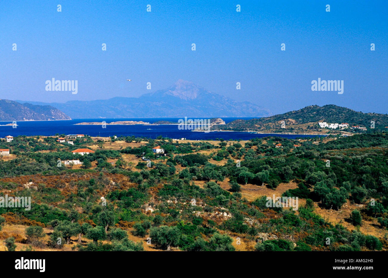 Griechenland, Chalkidiki, Athos, Insel Amoliani Stock Photo - Alamy