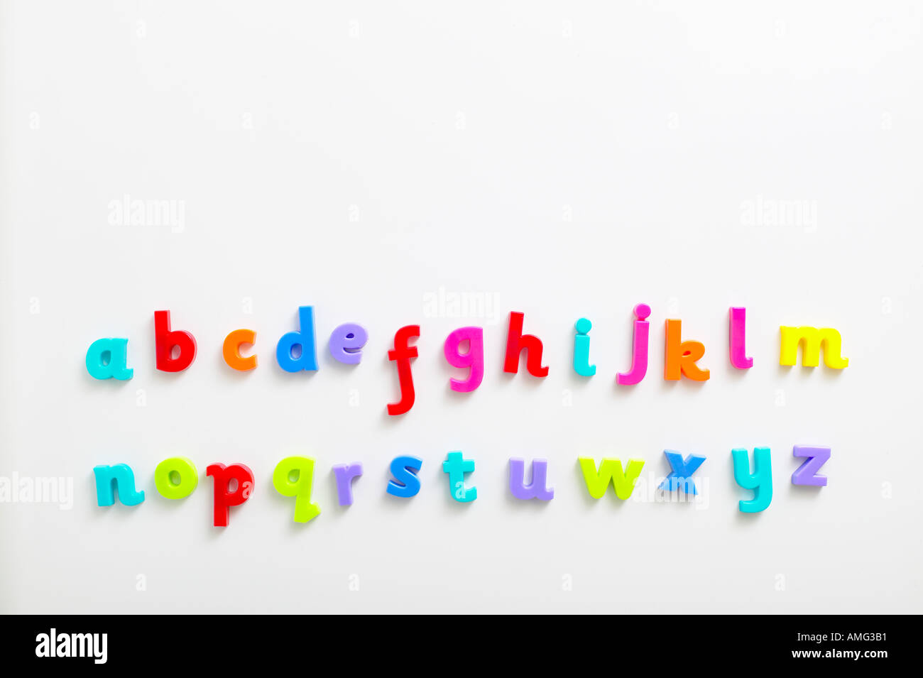 child ABC fridge magnet spelling alphabet in brightly coloured plastic ...