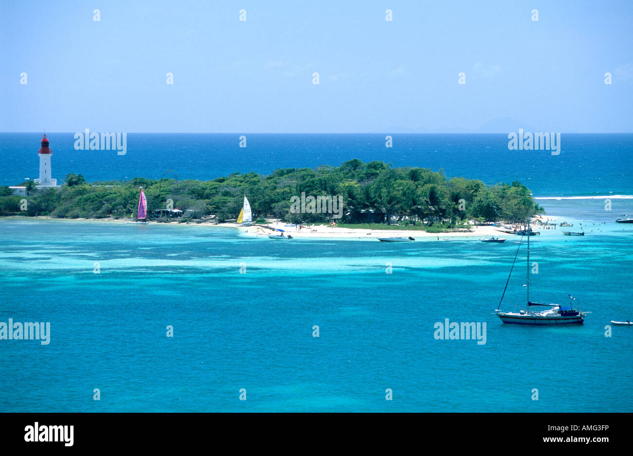 West Indies, Guadeloupe, Gosier island, landscape Stock Photo - Alamy