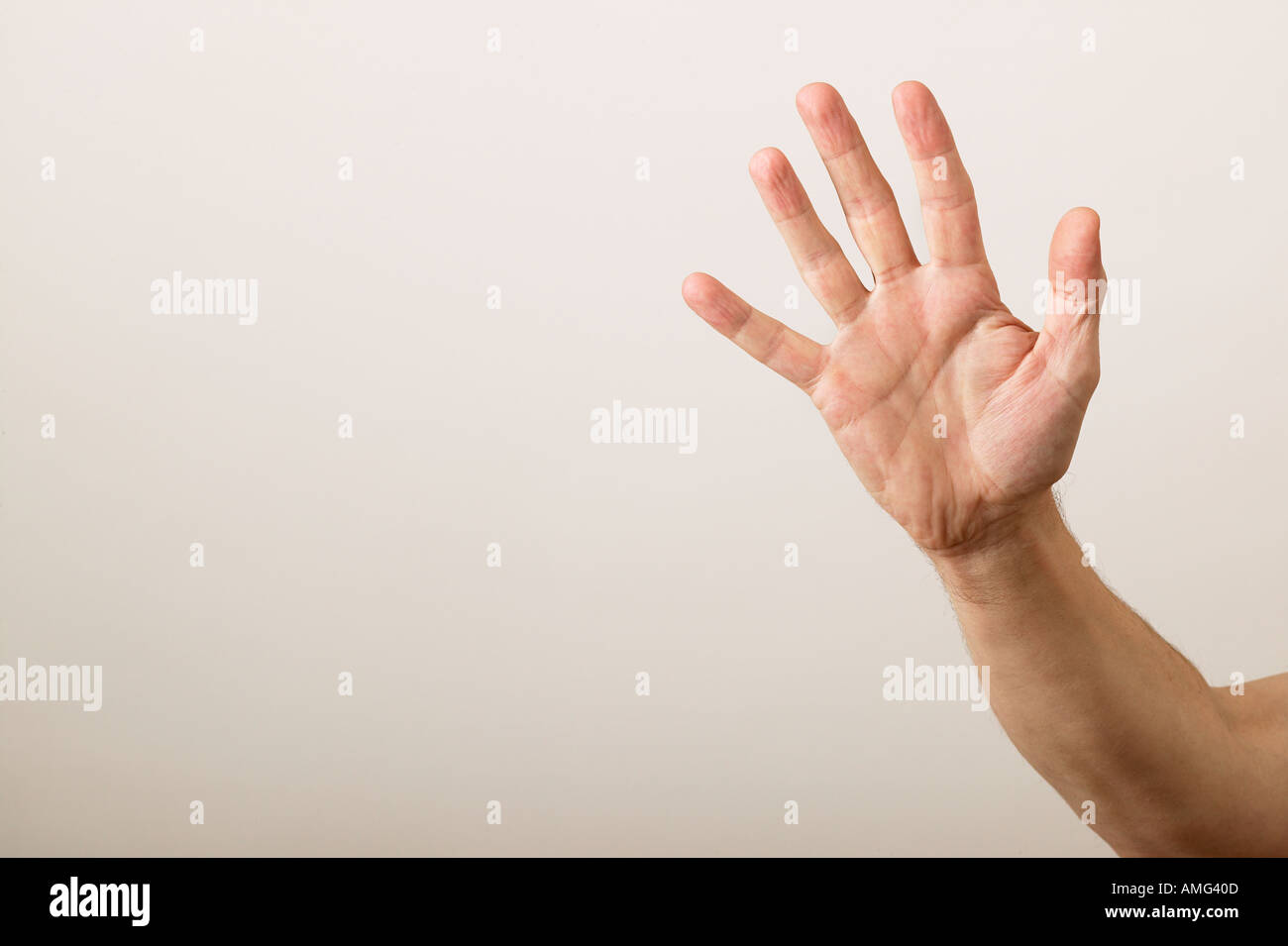 hand gesturing stop sign Stock Photo - Alamy