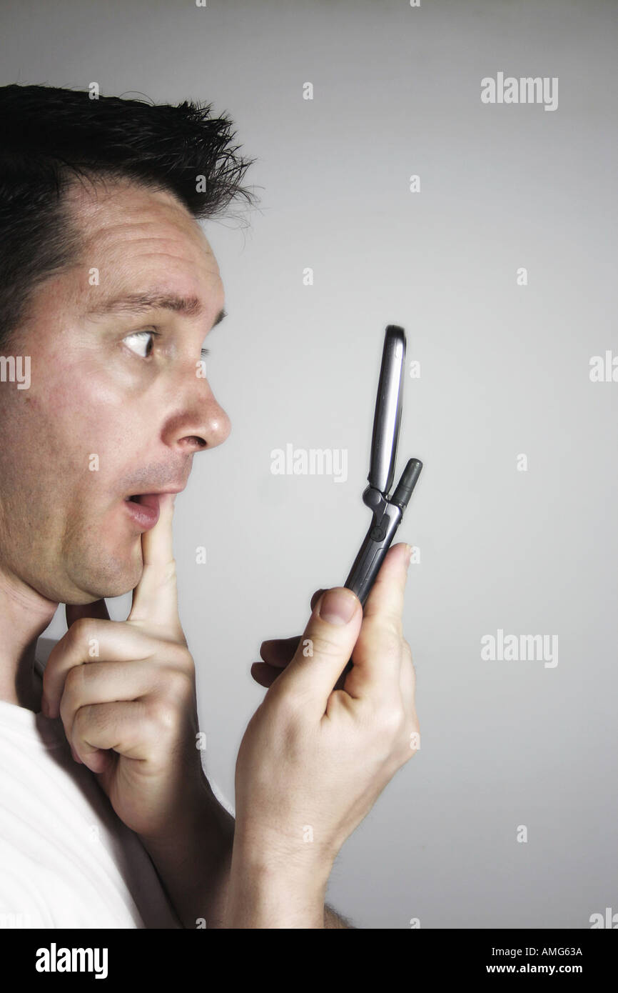 Phone questioning hi-res stock photography and images - Alamy