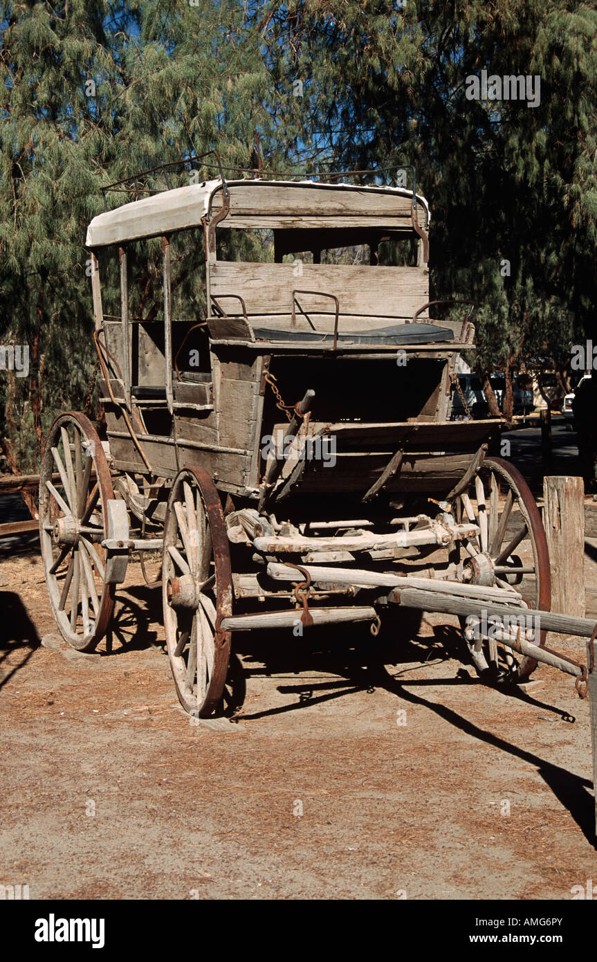 Old antique stagecoach, Amargosa, Death Valley Junction, Inyo County ...