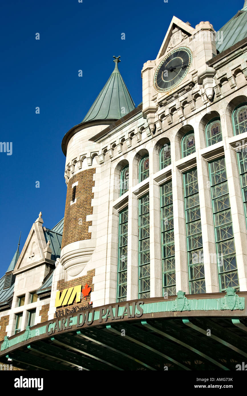 The Gare du Palais train station in Quebec City Stock Photo - Alamy