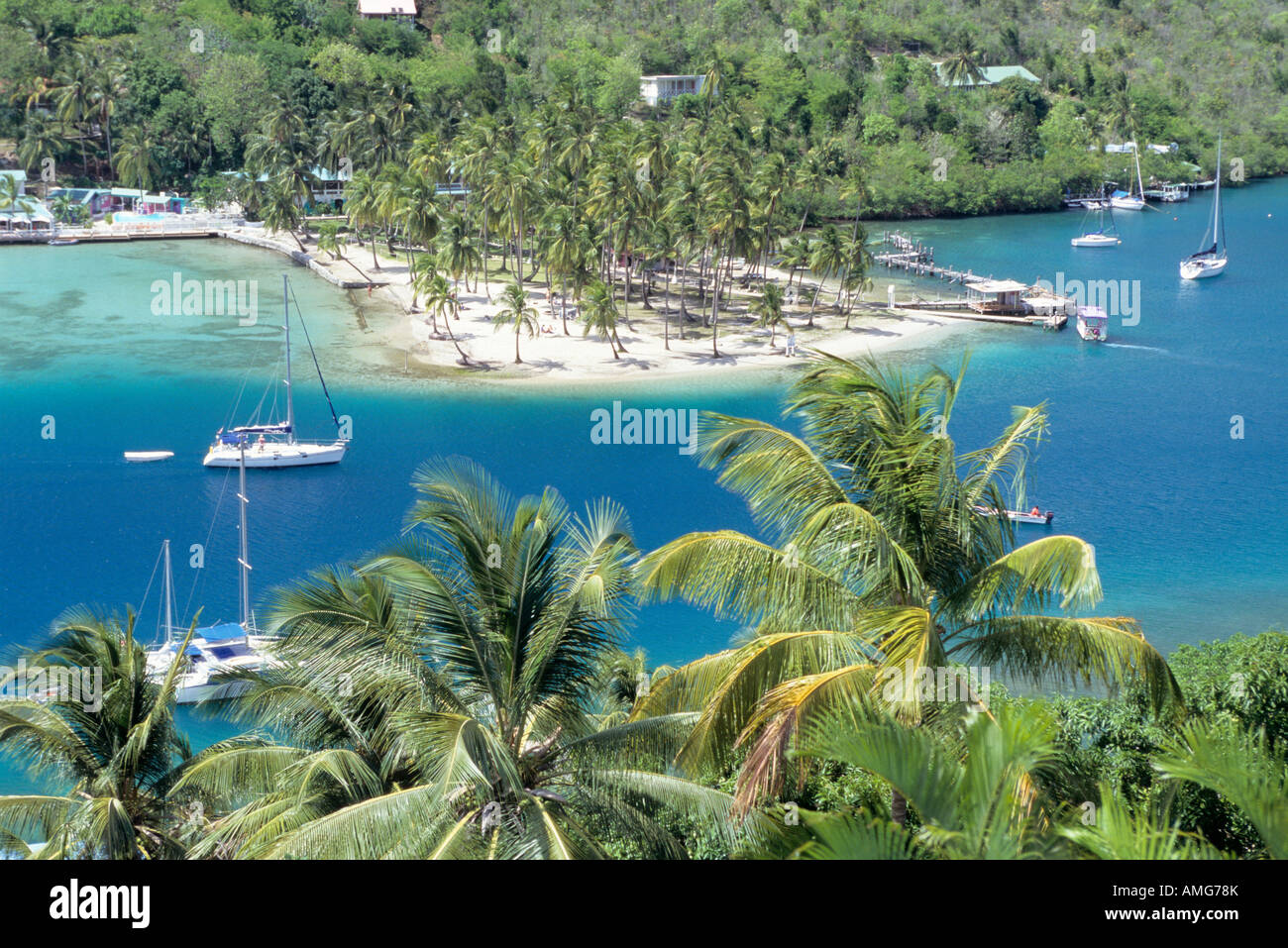 Marigot bay marigot santa hi-res stock photography and images - Alamy