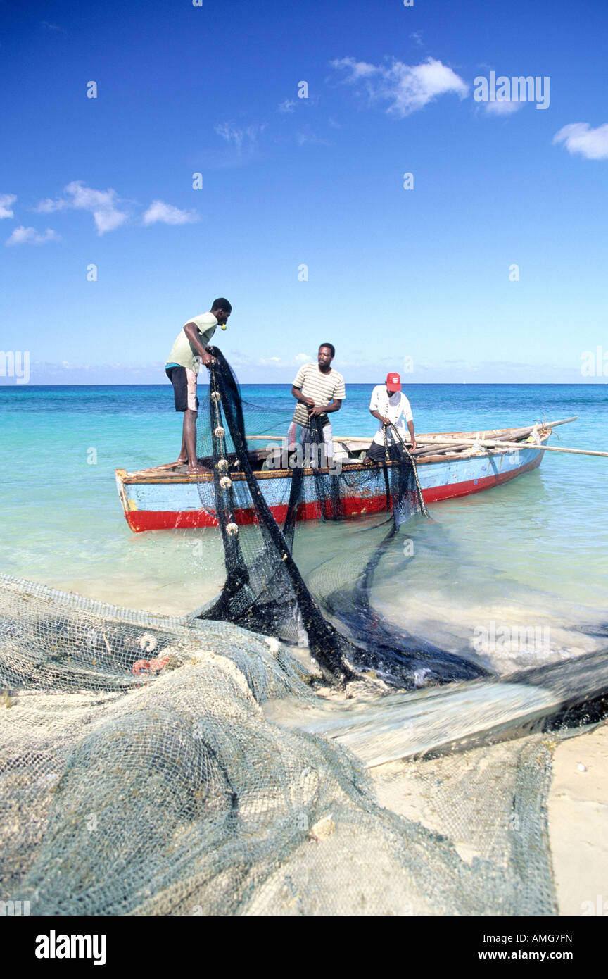 fishermen in Grenada West indies Stock Photo - Alamy