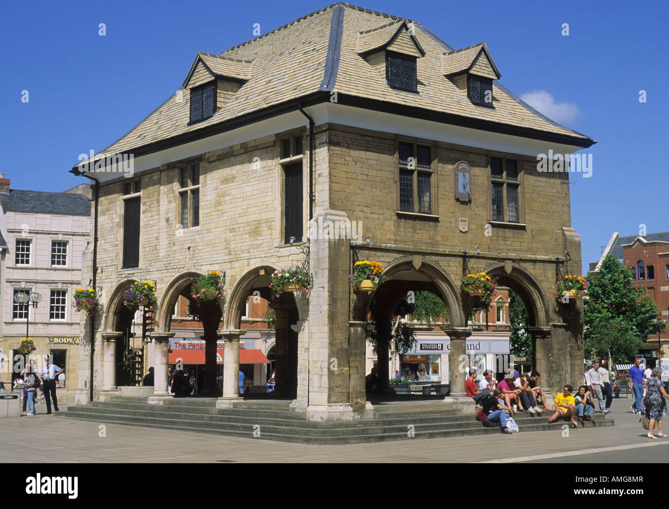 Peterborough Guildhall Town centre Stock Photo - Alamy