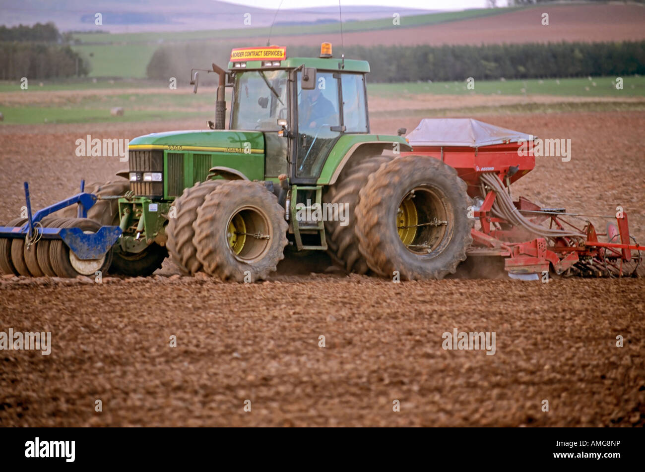 Industrial farming methods Border region England UK Stock Photo - Alamy