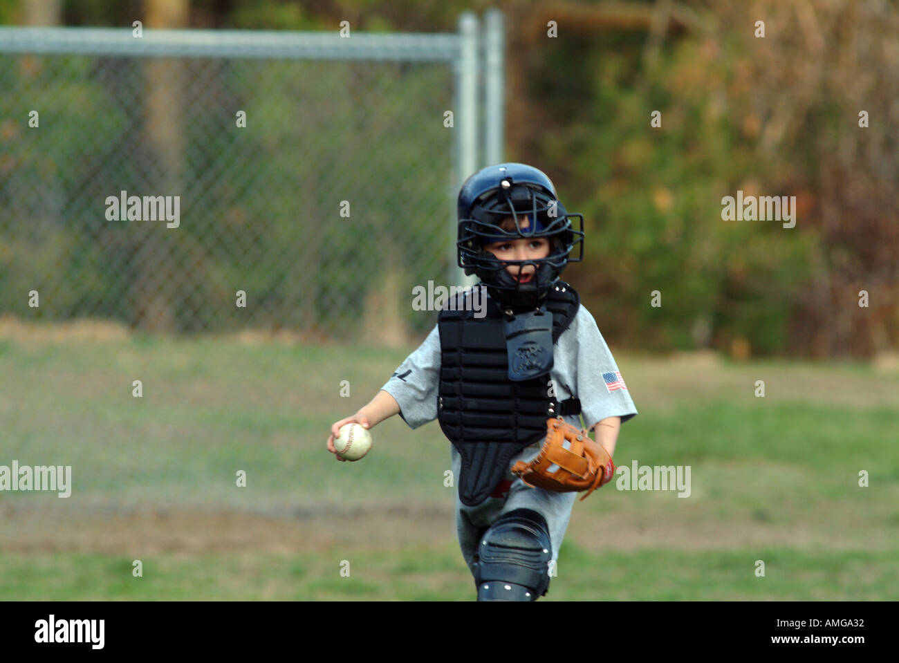 Little league baseball catcher hi-res stock photography and images - Alamy