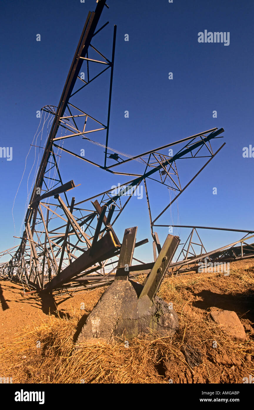 Pylon renewal Stokesley North Yorkshire England UK Stock Photo - Alamy