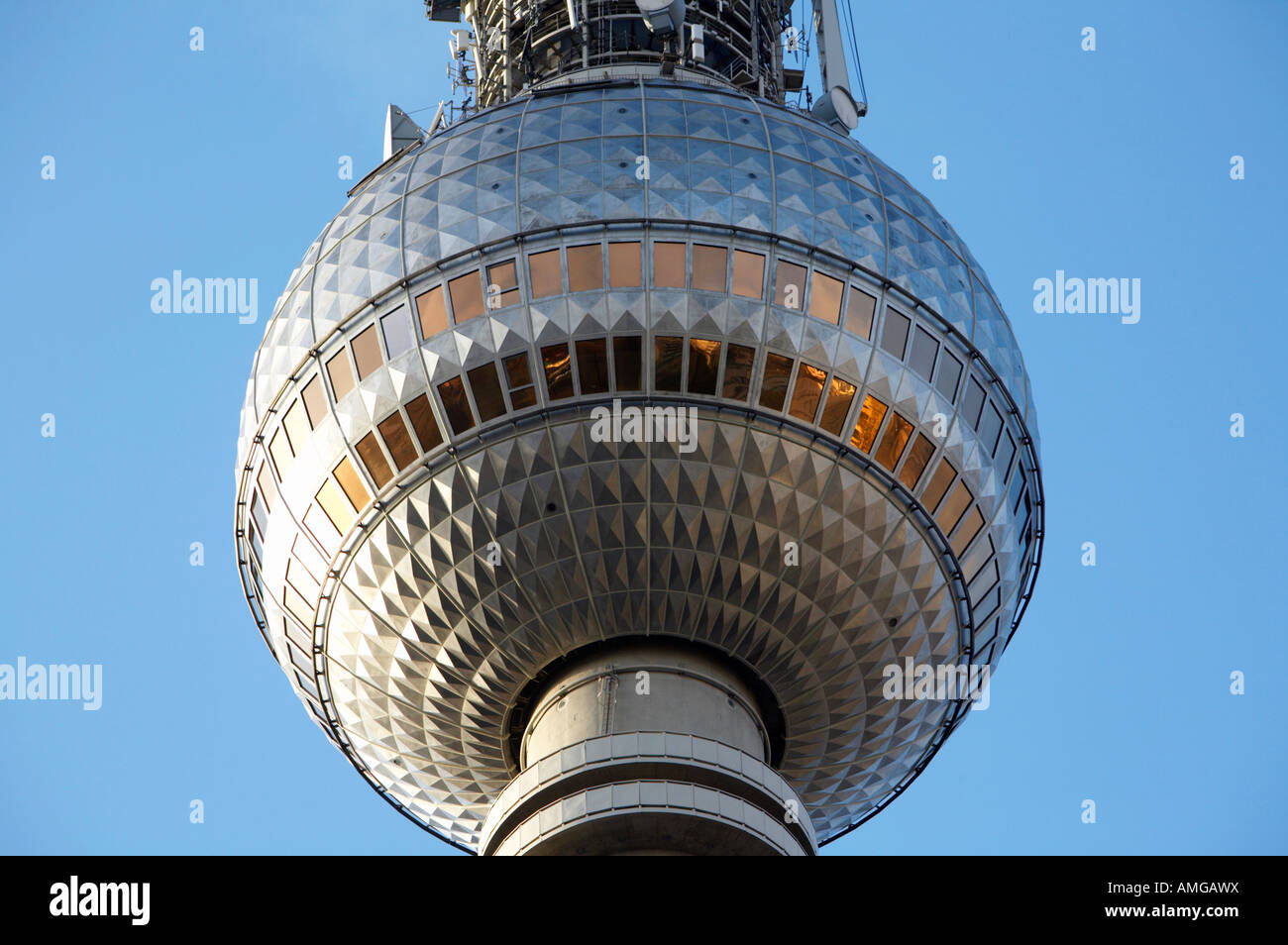 ball of the berliner fernsehturm Berlin TV tower symbol of east berlin ...