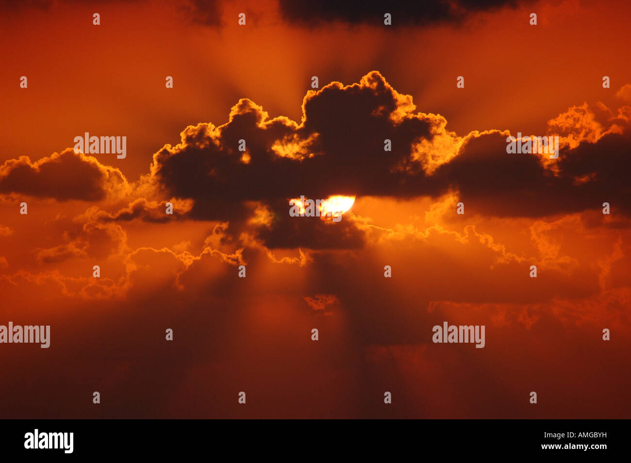 Mediterranean Sun Set Stock Photo - Alamy