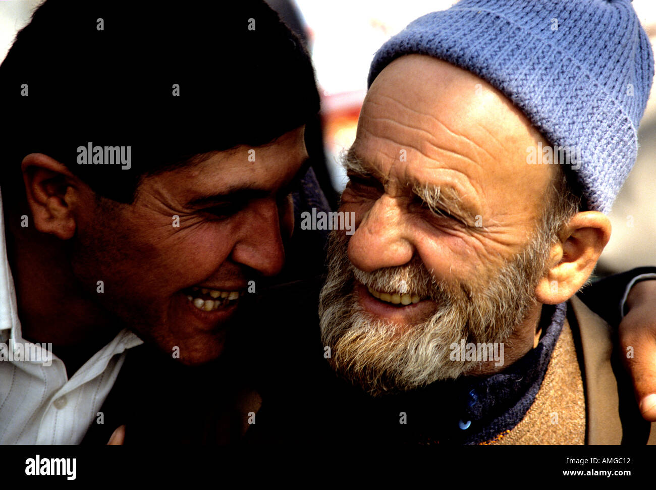 Market trader friends in Istanbul Turkey Stock Photo - Alamy