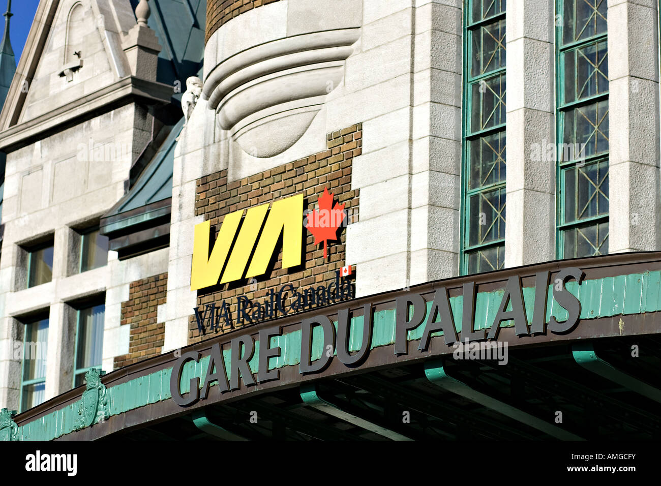 The Gare du Palais train station in Quebec City Stock Photo - Alamy