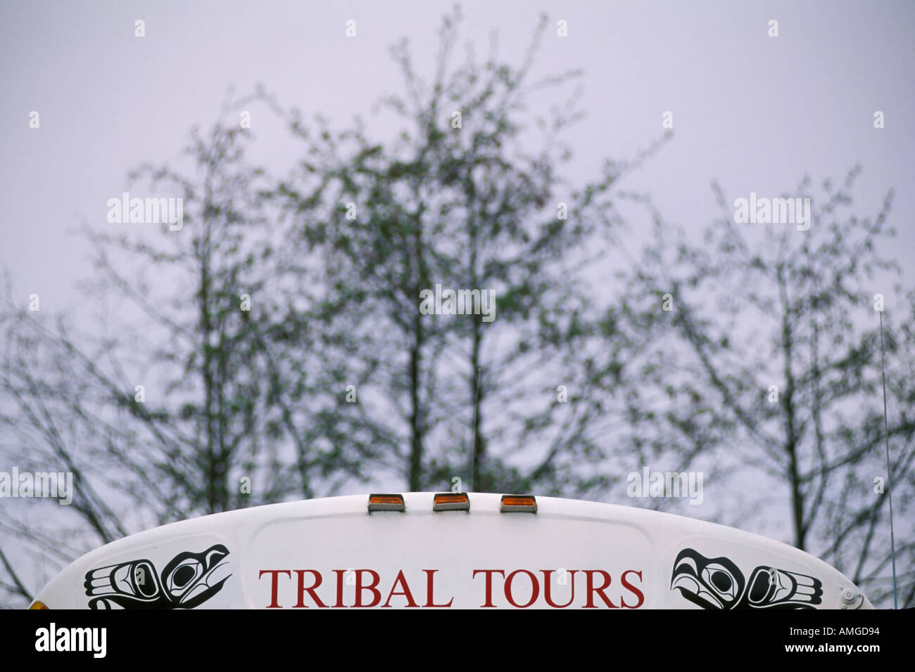 Alaska, Sitka, Tour bus Stock Photo - Alamy