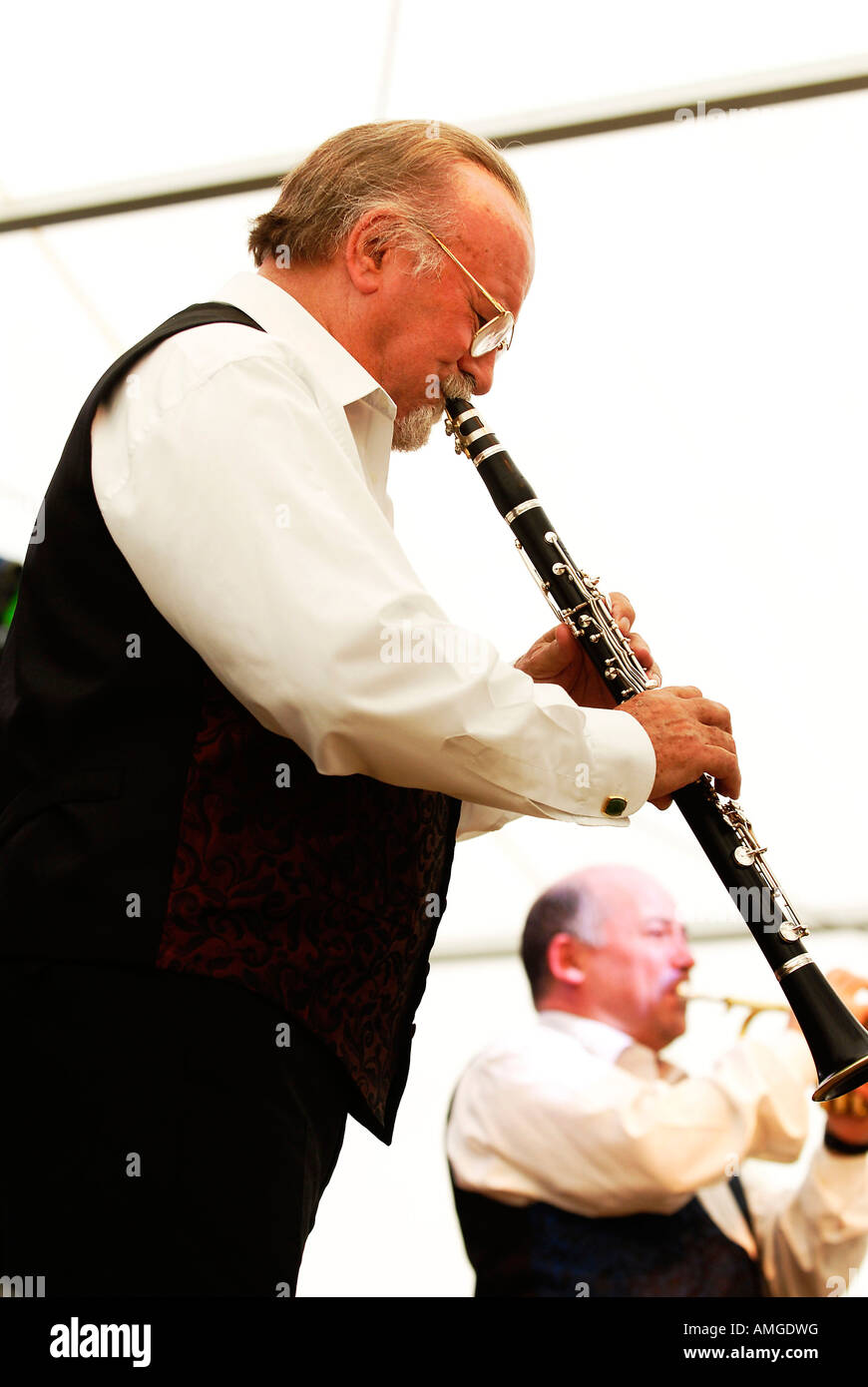 pic martin phelps 15 07 07 marlborough jazz festival acker bilk Stock ...