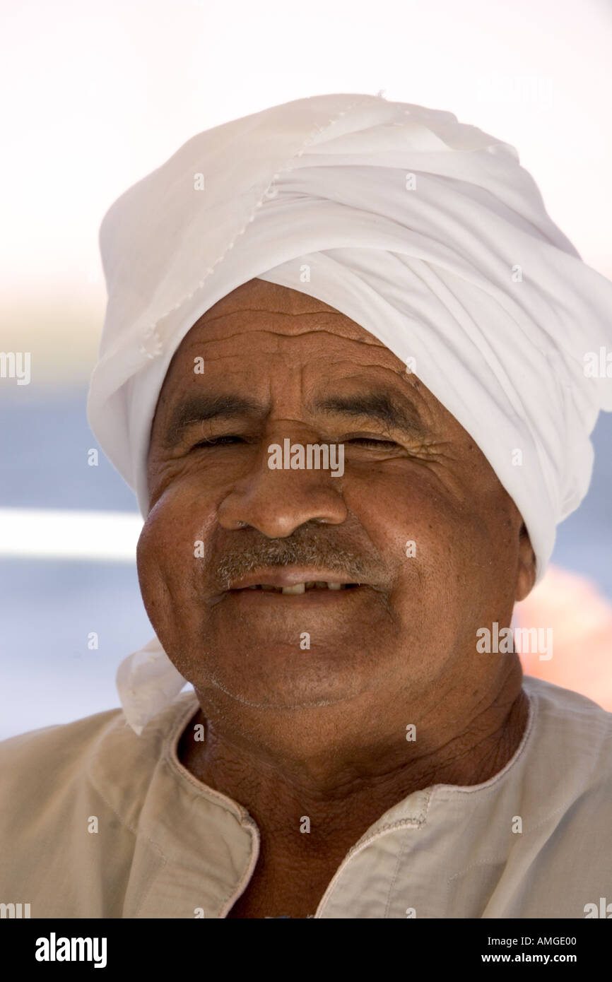 Old Man on Felucca Stock Photo - Alamy