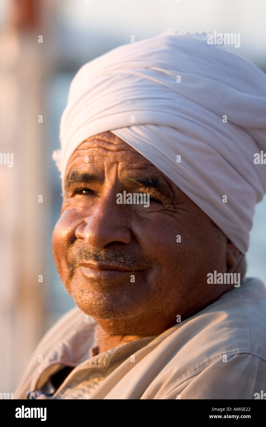 Old Man on Felucca Stock Photo - Alamy