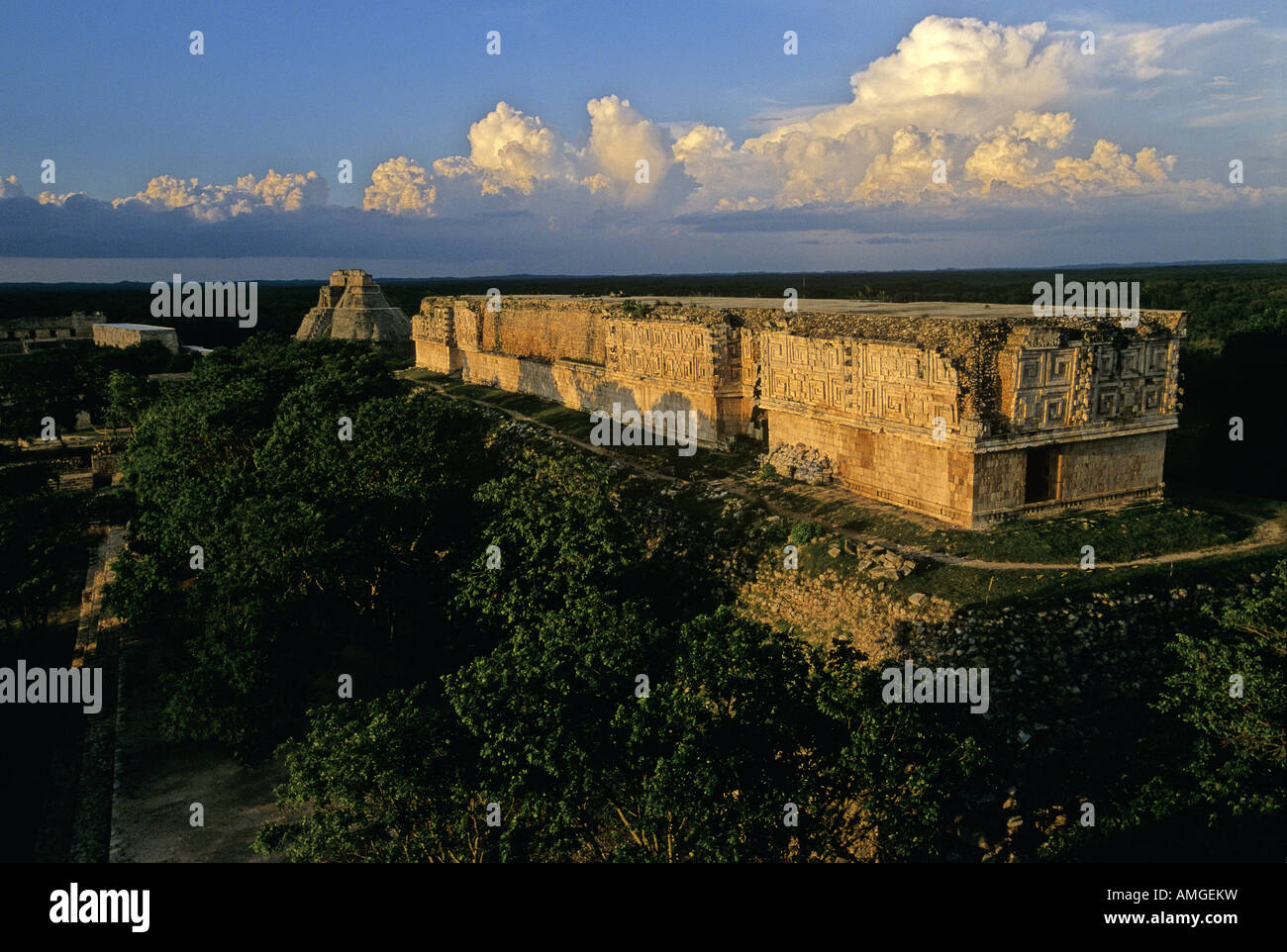 Pyramid, Maya, Uxmal, Mexico Stock Photo - Alamy