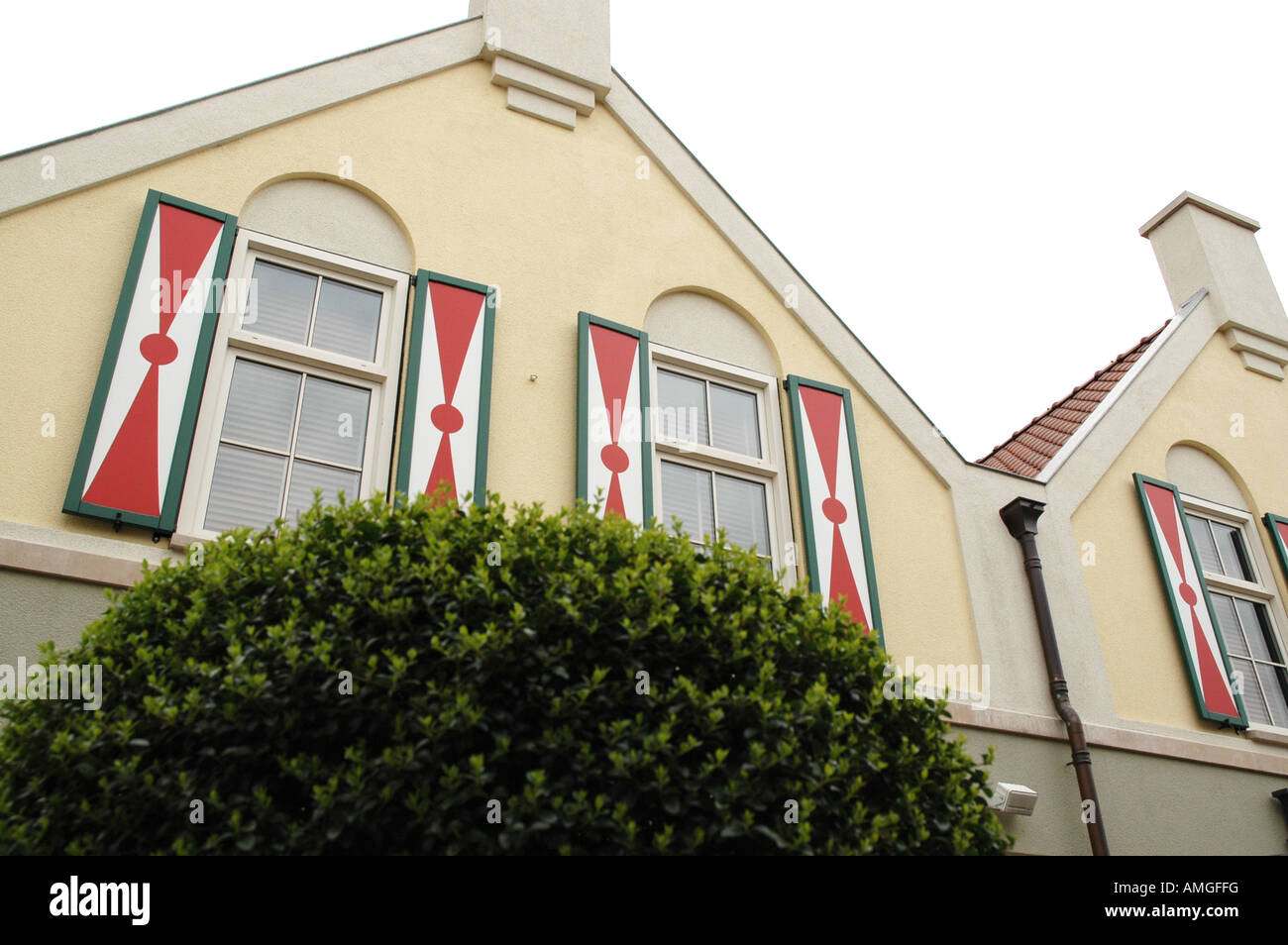 typically Dutch facade in McArthur Glen Outlet centre Roermond ...
