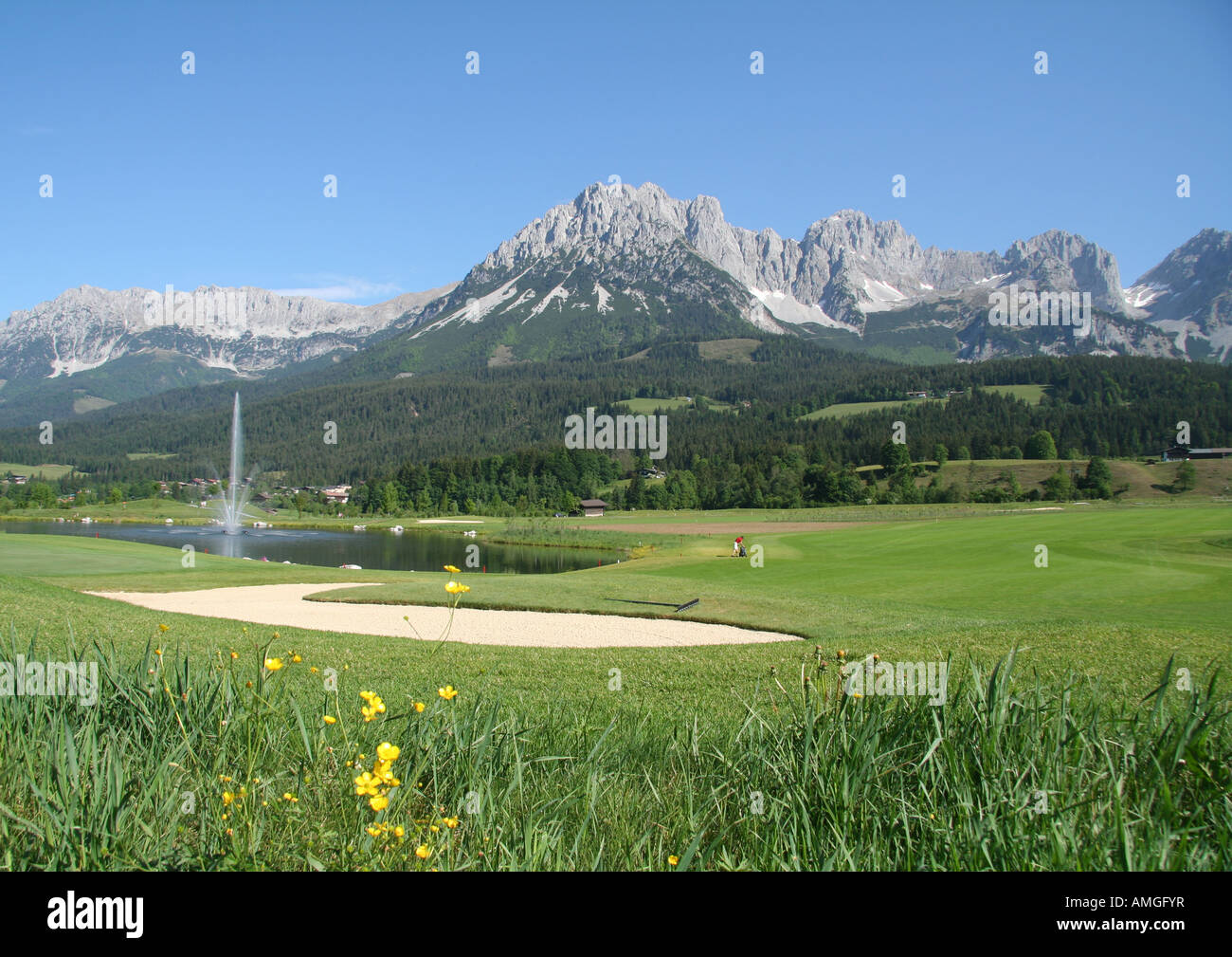 Austrian alps golf hi-res stock photography and images - Alamy