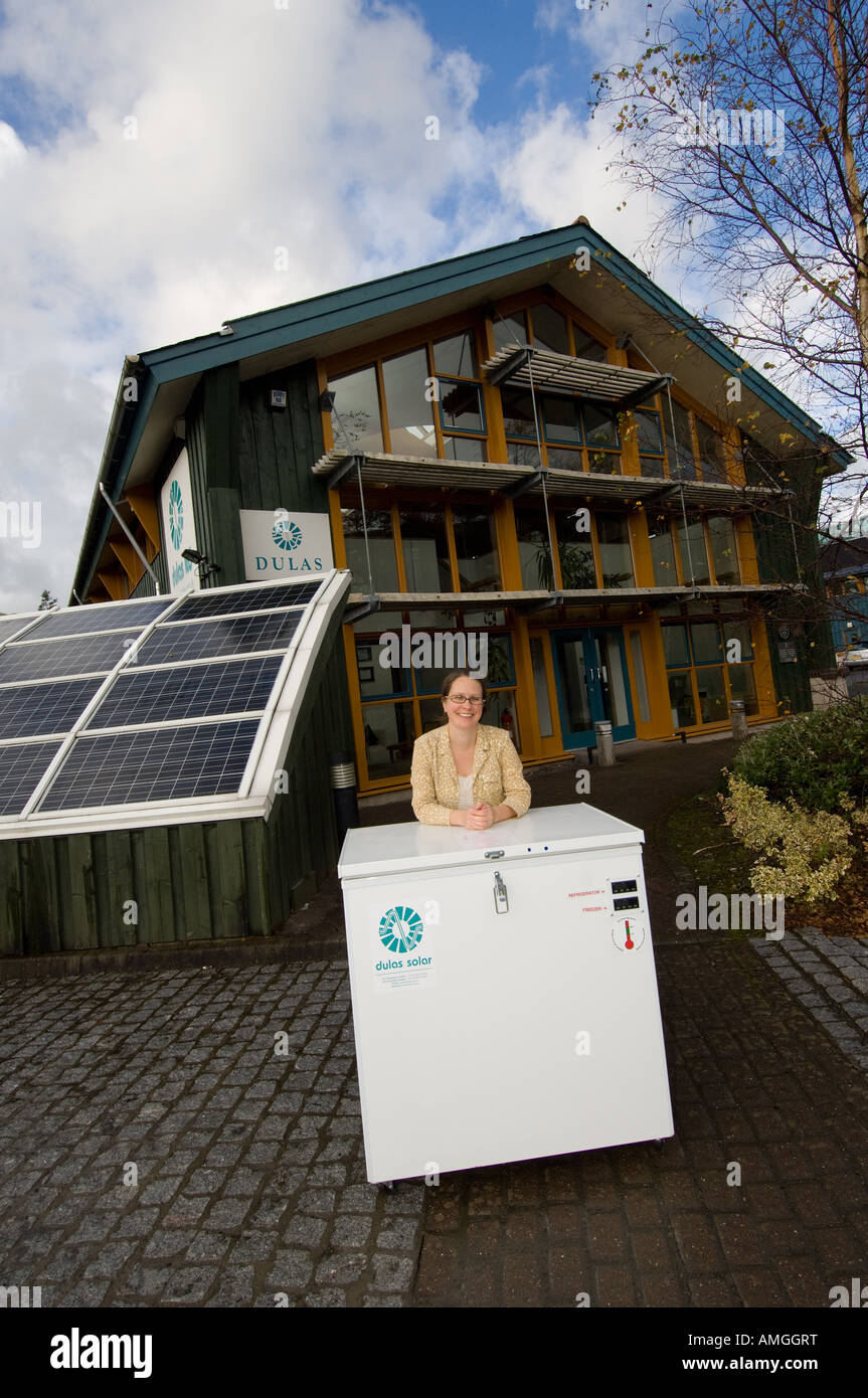 Cath Peasley of DULAS ENGINEERING Dyfi Eco park Machynlleth Powys with ...